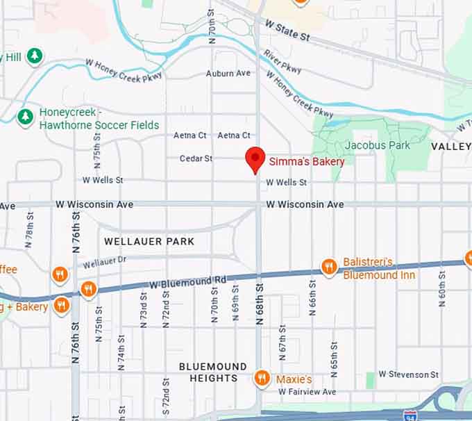 16. simma's bakery map