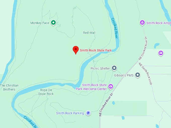 16. smith rock state park map