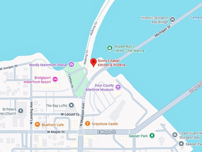 16. sonny's italian kitchen & pizzeria map