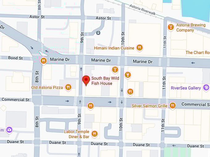 16. south bay wild fish house map