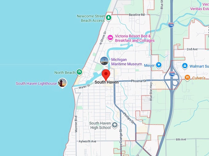 16. south haven, mi map