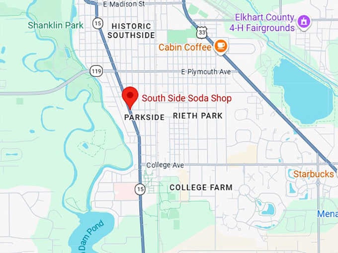 16. south side soda shop map