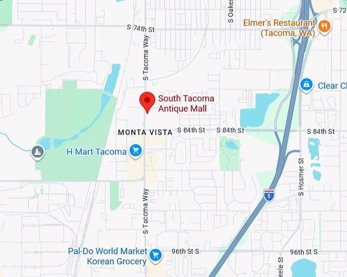 16. south tacoma antique mall map
