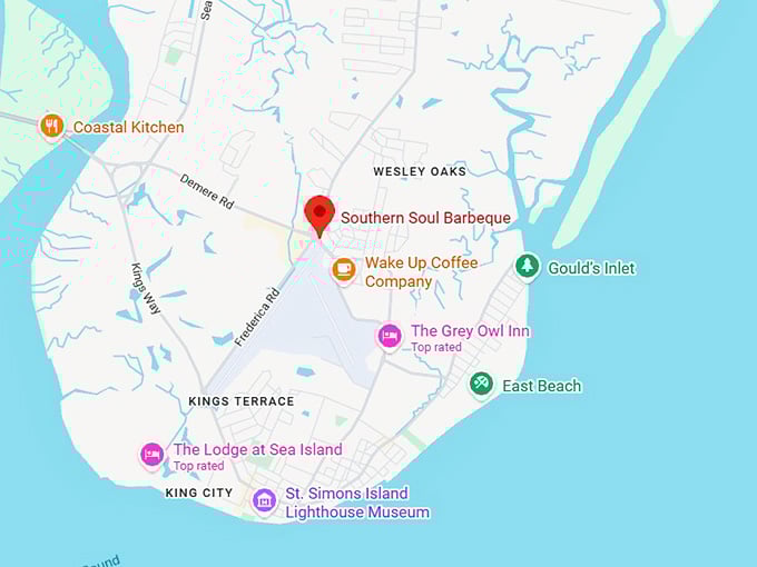 16. southern soul barbeque map