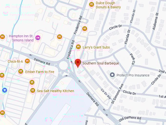 16. southern soul barbeque map