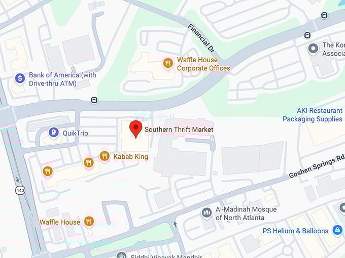 16. southern thrift market map