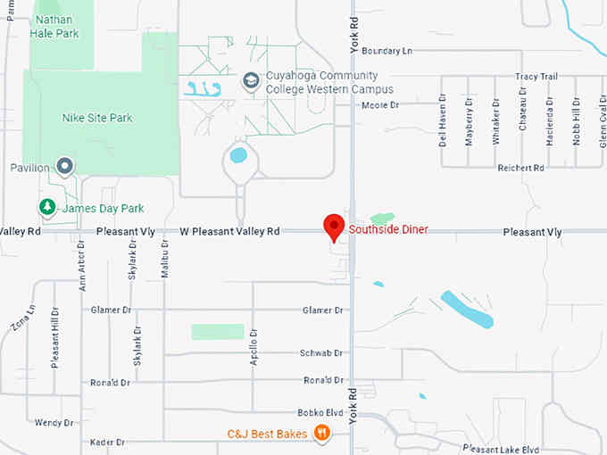 16. southside diner map