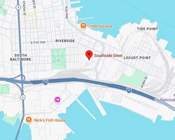 16. southside diner map