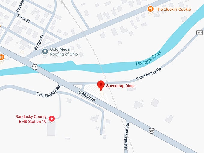 16. speedtrap diner map