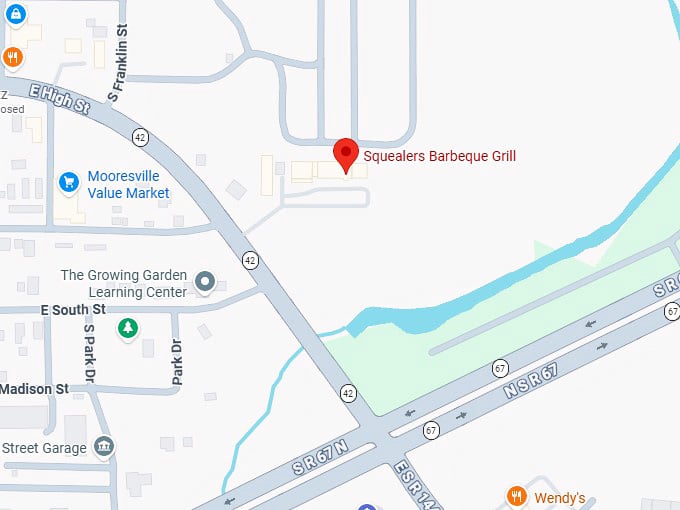 16. squealers barbeque grill map