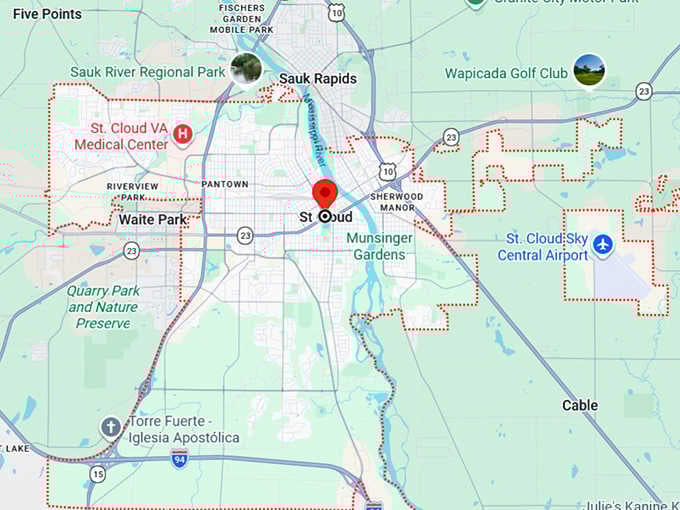 16. st cloud, mn map
