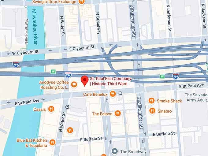 16. st. paul fish company historic third ward, milwaukee map