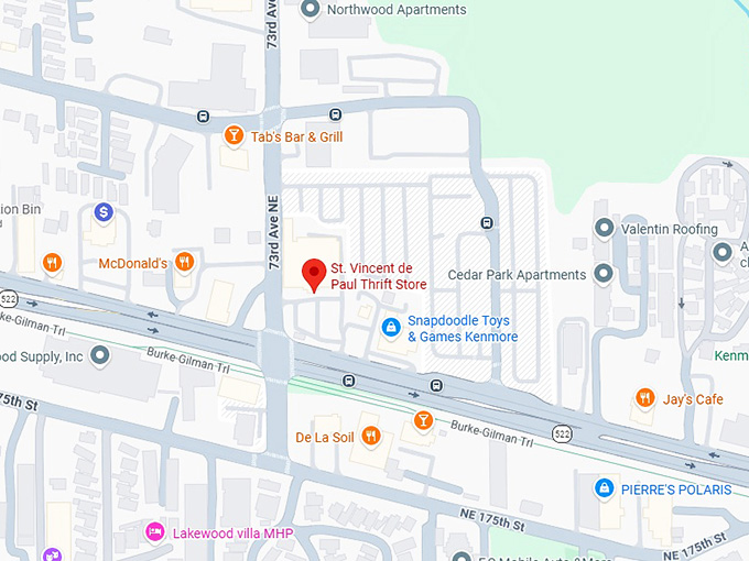 16. st. vincent de paul thrift store map