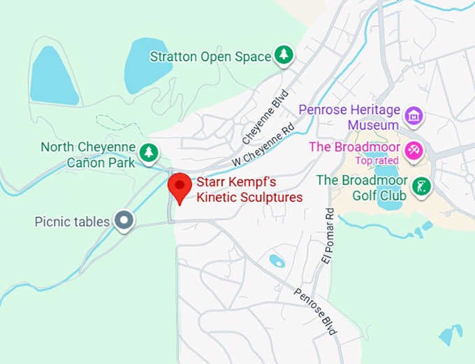 16. starr kempf's kinetic sculptures map