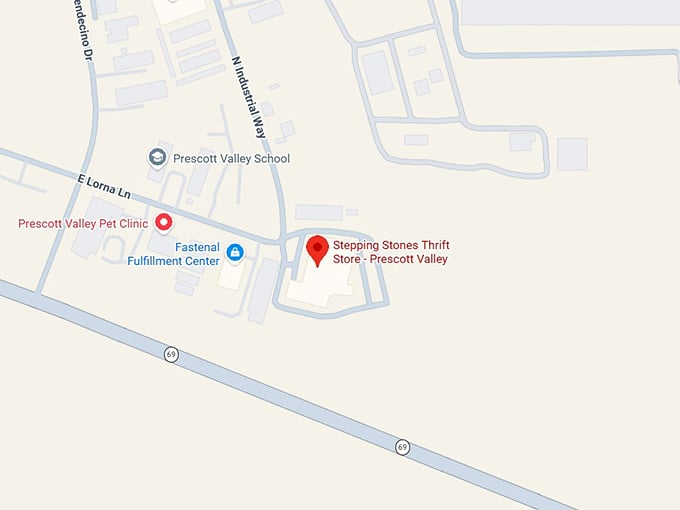 16. stepping stones thrift store prescott valley map