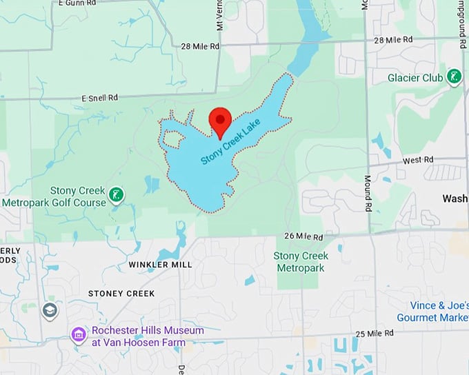 16. stony creek lake map