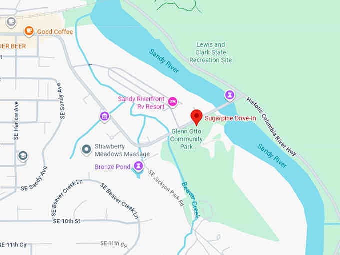 16. sugarpine drive in map