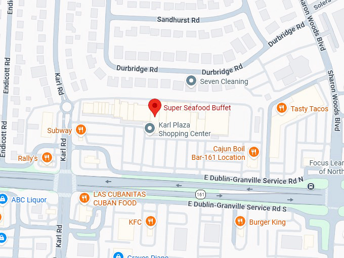 16. super seafood buffet map