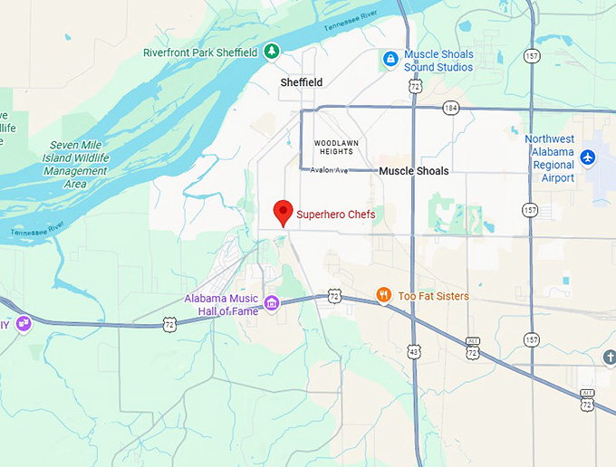 16. superhero chefs map