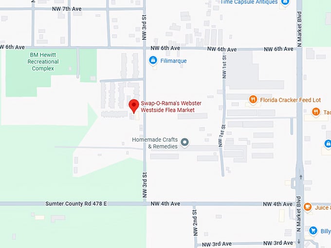 16. swap o rama's webster westside flea market map