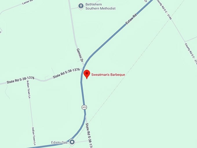 16. sweatman's barbeque map