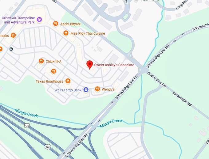 16. sweet ashley's chocolate map