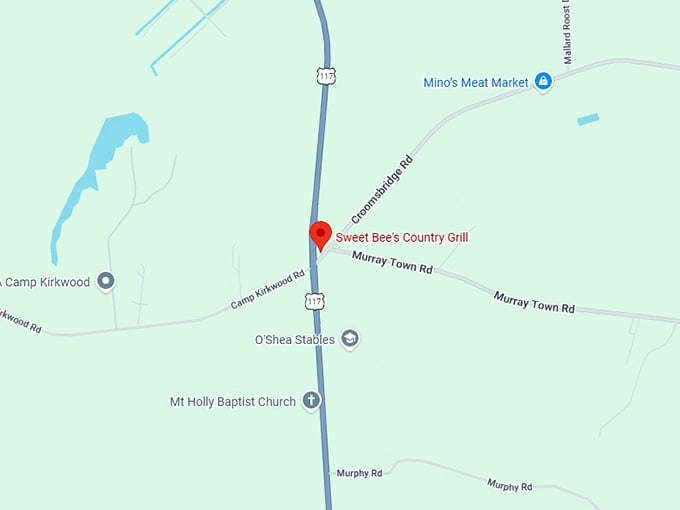 16. sweet bee's country grill map