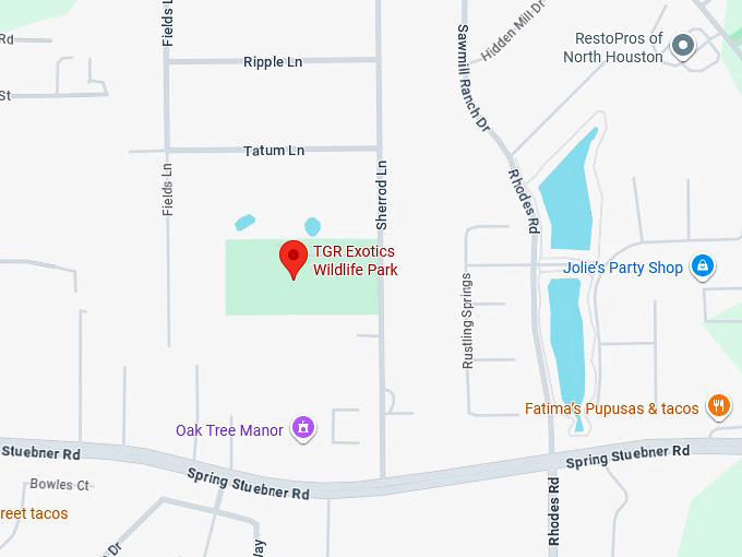 16. tgr exotics wildlife park map