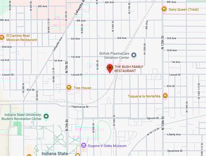16. the bush family restaurant map