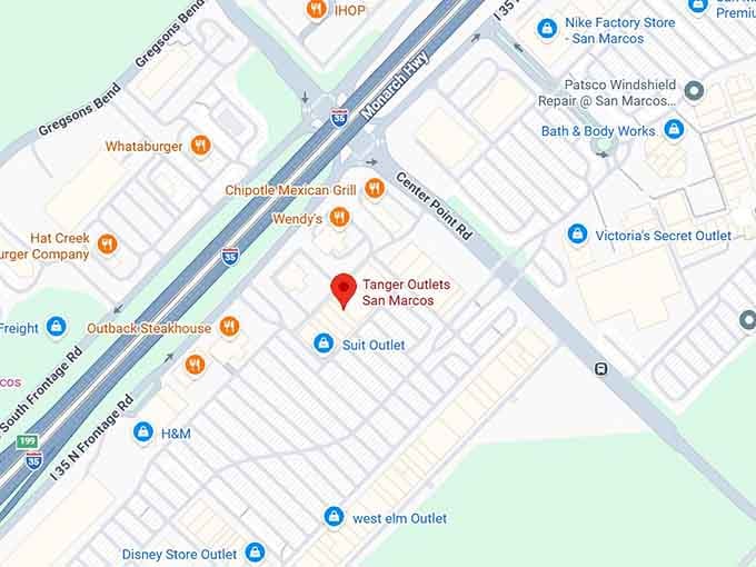 16. tanger outlets san marcos map