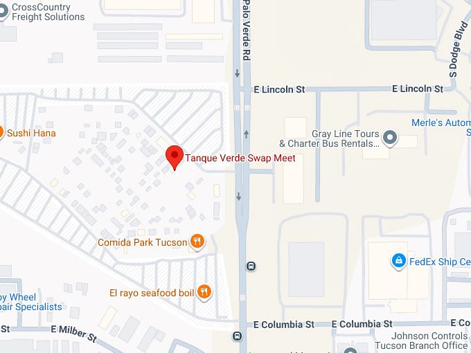 16. tanque verde swap meet map