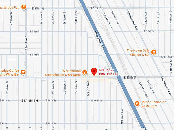 16. ted cooks 19th hole bbq map