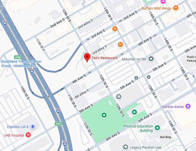 16. ted&rsquo;s restaurant map