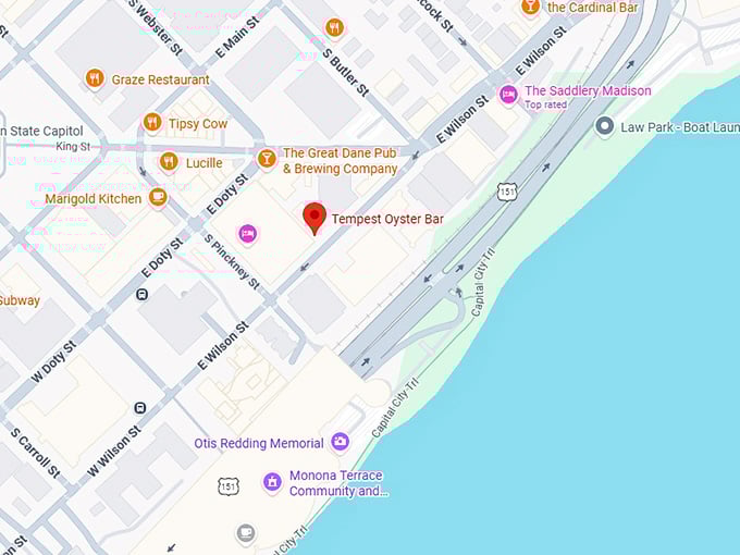 16. tempest oyster bar map
