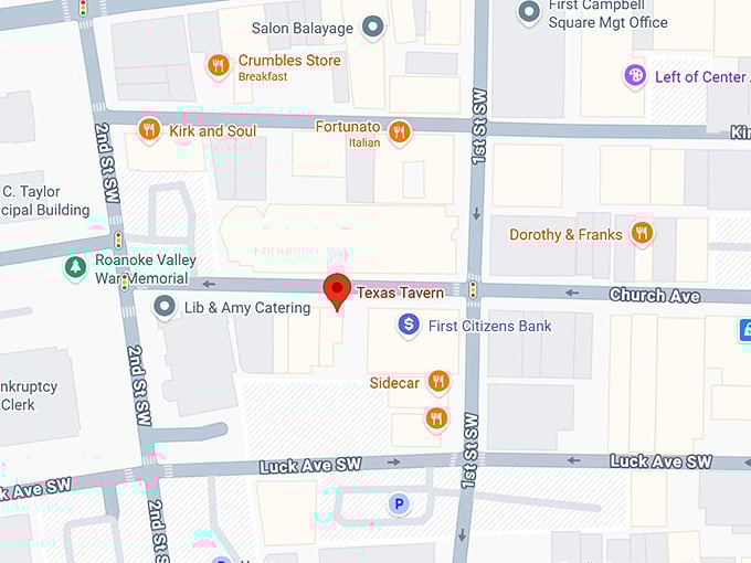 16. texas tavern map