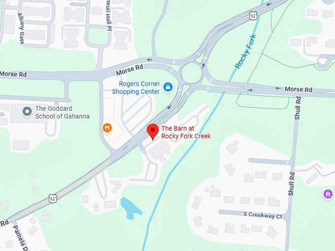 16. the barn at rocky fork creek map