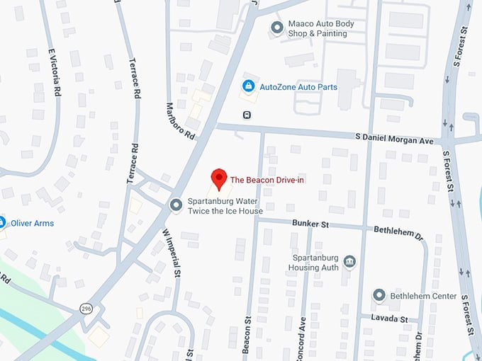 16. the beacon drive in map