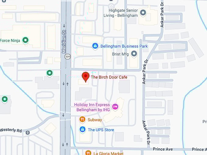 16. the birch door cafe map