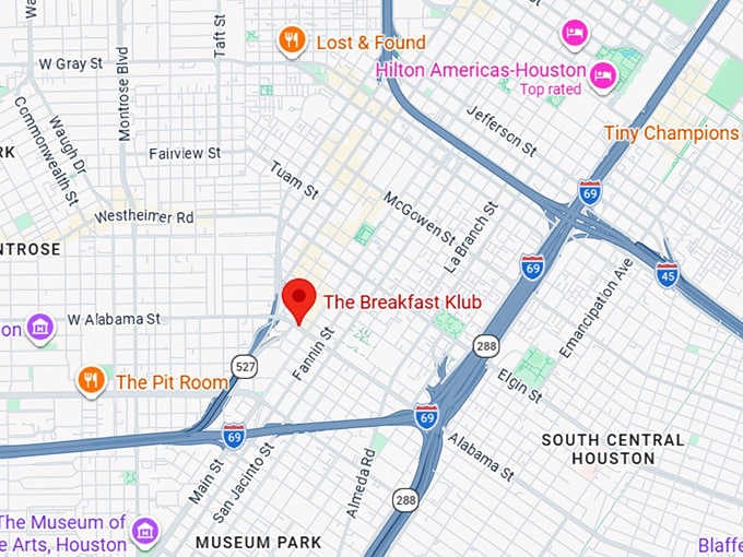 16. the breakfast klub map