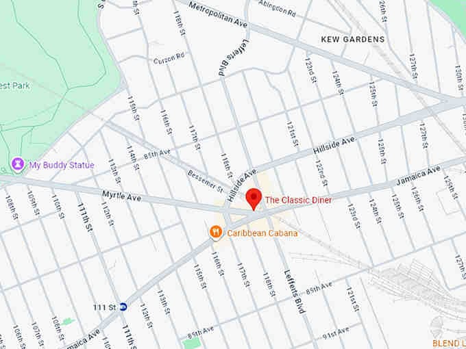 16. the classic diner map