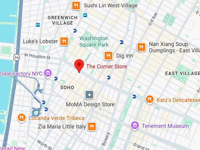 16. the corner store map