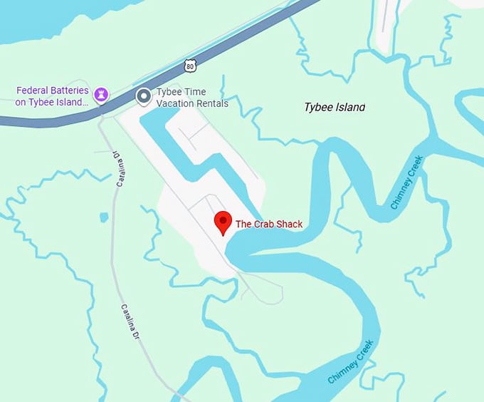 16. the crab shack map