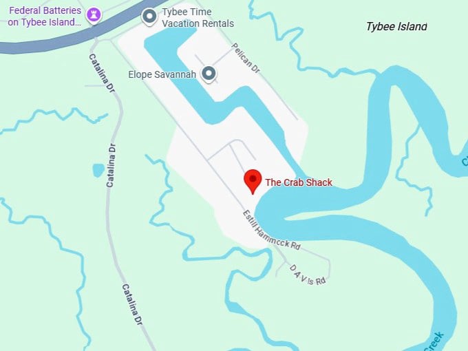 16. the crab shack's map