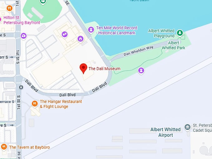 16. the dal&iacute; museum map