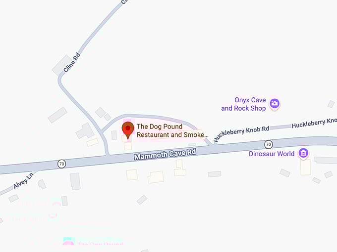 16. the dog pound restaurant and smoke house map