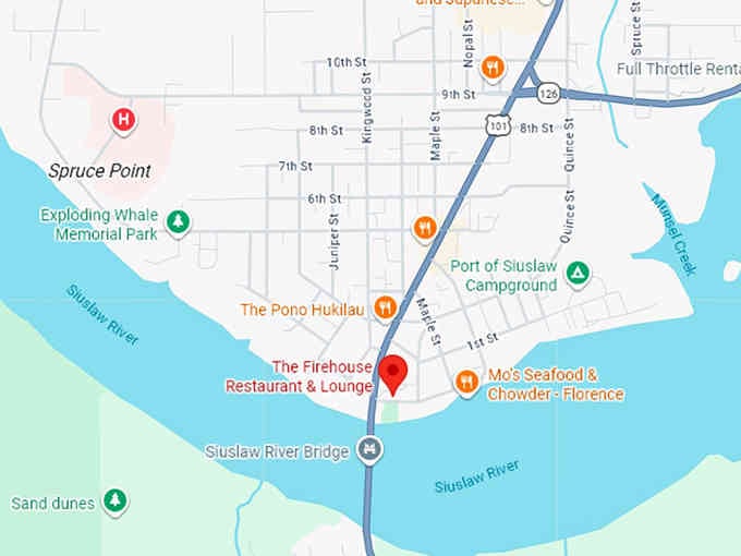 16. the firehouse restaurant & lounge map