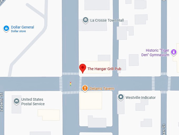 16. the hangar grill pub's map