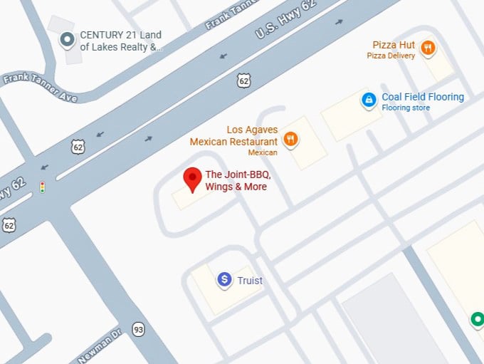 16. the joint bbq, wings & more's map