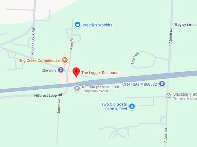 16. the logger restaurant map