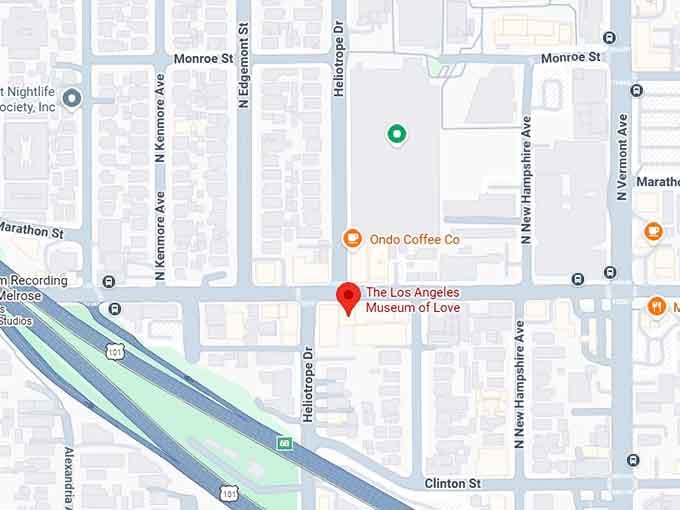 16. the los angeles museum of love map